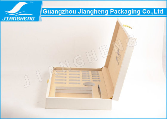 Jewelry , Perfume , Cosmetic PU Leather Gift Box Luxury Packaging With Lock
