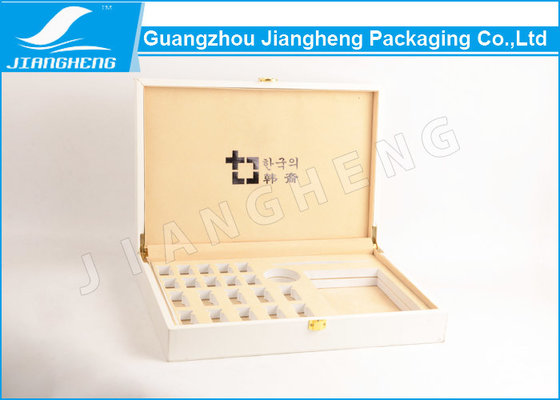 Jewelry , Perfume , Cosmetic PU Leather Gift Box Luxury Packaging With Lock