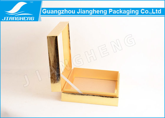 Gold UV Pattern Cardboard Paper Perfume Gift Boxes With Customized Design