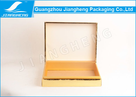 Gold UV Pattern Cardboard Paper Perfume Gift Boxes With Customized Design