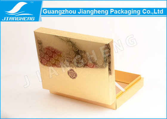 Gold UV Pattern Cardboard Paper Perfume Gift Boxes With Customized Design