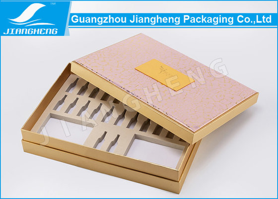 PU Leather Hardcover Storage Unique Packaging Boxes For Cosmetics / Makeup Set