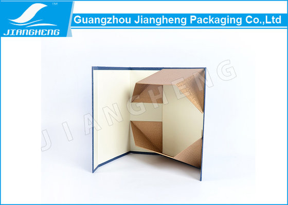 Magnetic Closure Bowknot Special Blue Paper Folding Packaging Boxes Customized
