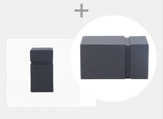 Fashion Perfume Packaging Boxes Black Coated Paper Bottle Gift Boxes CB049