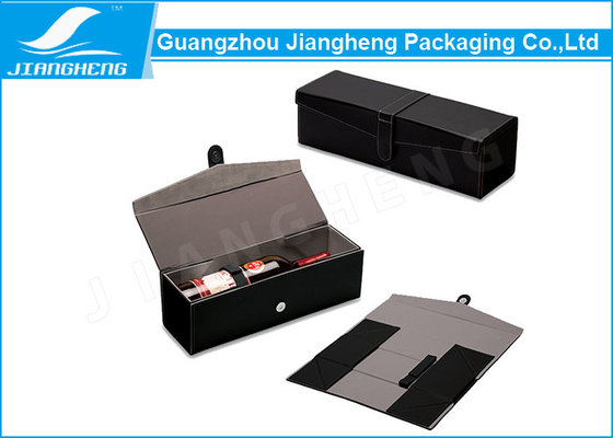 Cardboard Coated Paper Foldable Colorful Wine Bottle Packaging Boxes For Gift