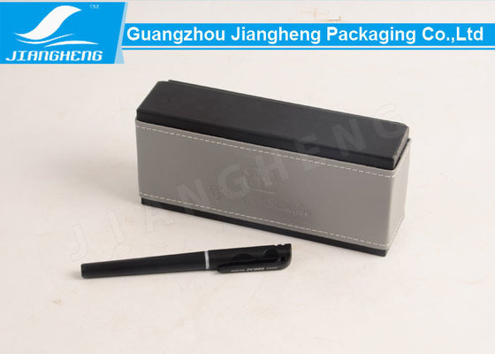 Durable Pen Gift Box Black Velvet Covered On Sponge Insert Paper Pen Box