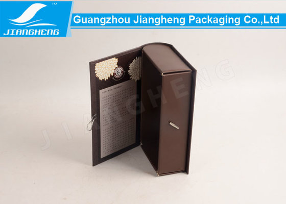 Classical Cardboard Packing Boxes Book Shape Storage Box Foil Stamping Printing