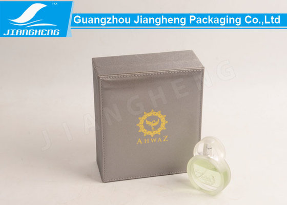 Glossy Lamination Luxury Leather Perfume / Fragrance Gift Boxes With Lids