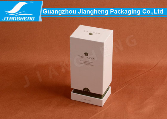 Lid And Based Cardboard Packing Boxes Essential Oil White Storage Box SGS