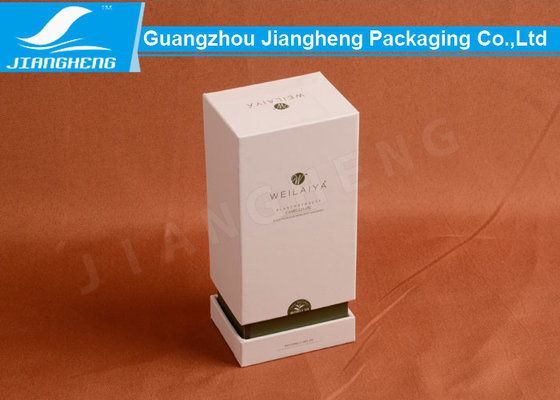Lid And Based Cardboard Packing Boxes Essential Oil White Storage Box SGS
