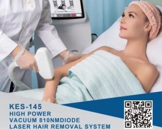 Vacuum Permanent Diode Laser Hair Removal Machine 810nm Pain Free High Power