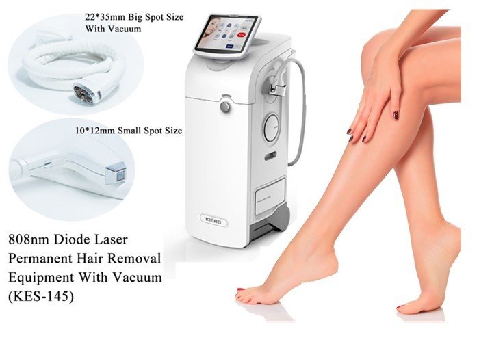 Hair Removal Diode Laser Epilation Machine Vertical Type Big Spot Size 22 X 35mm