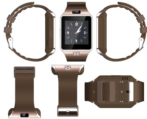 1.56 Inch TFT LCD Capacitive Screen 2G Bluetooth Smart Watch Phone