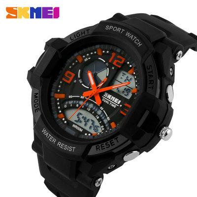 Mens Multifunction Digital Watch , Analog LCD Chronograph Sport Quartz Wrist Watch