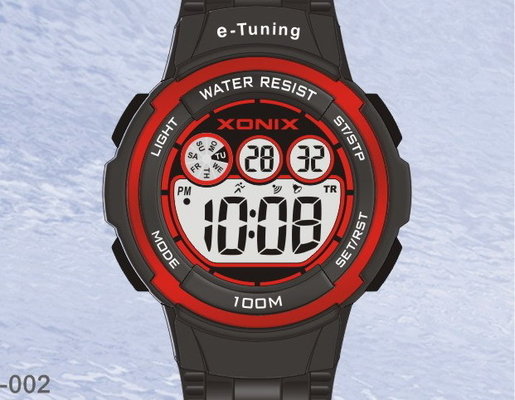 Waterproof Round Sporty Self Calibrating Digital Wrist Watches For Women