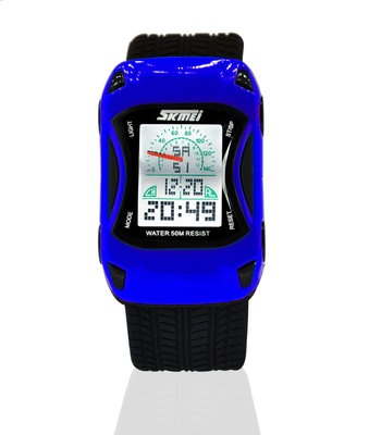Trendy Kids Love LCD Analogue Watch With Silicone Soft Strap