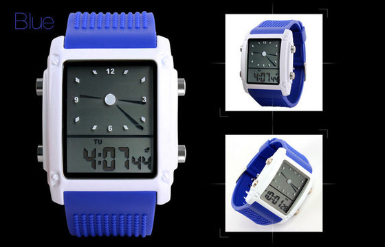 Water Resistant LCD Analogue Watch 