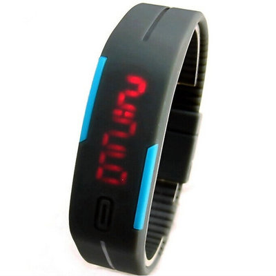 Fashion Silicone Mens Touch Screen Led Digital Sports Wrist Watch