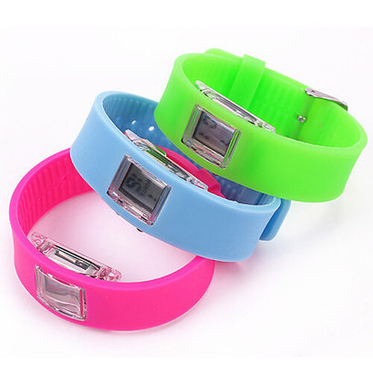 Casual Stylish LED Digital Wrist Watch Flexible Movement For Boys / Girls