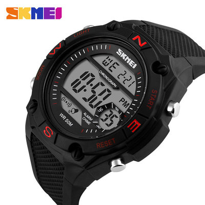 Black 5ATM Waterproof Multifunction Sport Watch For Teenagers DHL Shipping