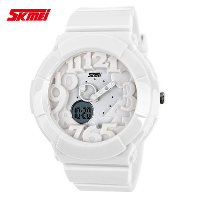 Women Latest Multifunction Sport Dual Time Analog Digital Watch