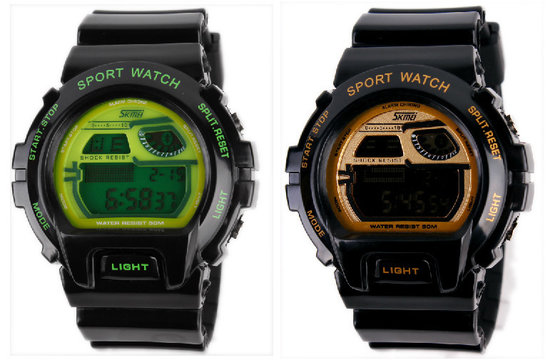 Waterproof Digital Wrist Watch Women Daily Alarm LCD Sport Watches