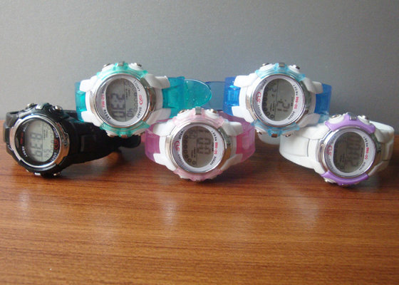 Custom waterproof silicone jelly watch multifunction sports watch with EL lamp