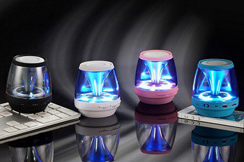 Hotsell portable mini bluetooth speaker with LED light factory supply