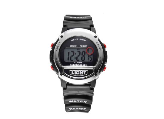 30M Water Resistant Multifunction Digital Watches For Children , Black ABS Case