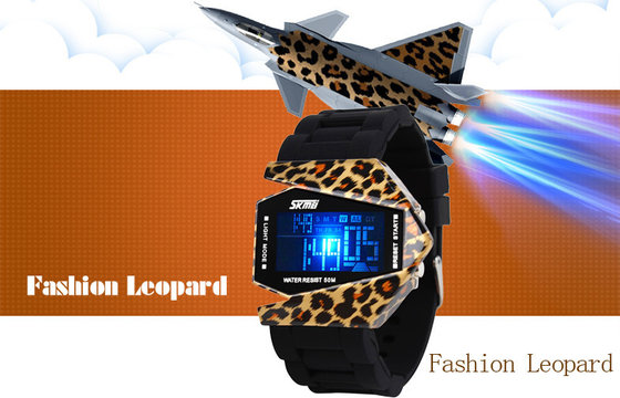 Multifunction LCD EL Backlight Watch 12 / 24 hour Electronic Watch