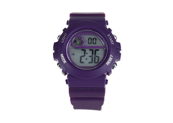 Stylish Unisex Sport LCD Digital Wristwatch Hourly Chime PU Watchband