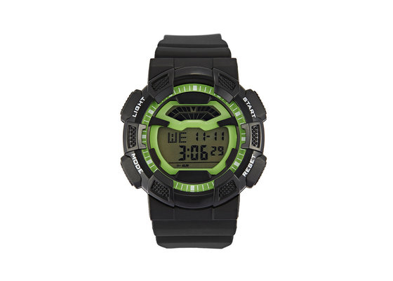 PC Band LCD Digital Watches  , Black Countdown Gift  Wristwatch For Teenage