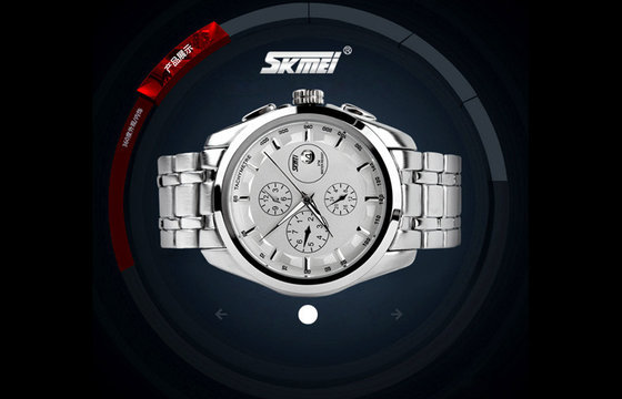 Mens Stainless Steel Quartz Watch 