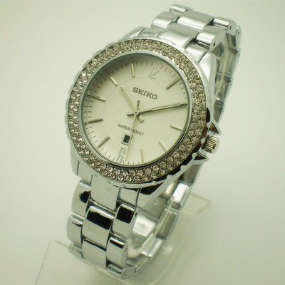 Stainless Steel quartz watches for women , womens wrist watch with diamond
