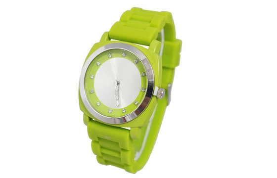 Purple Silicone Womens Quartz Watches Fashion Analog Display Watch