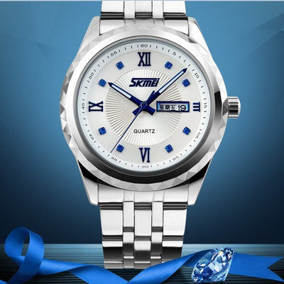 Waterproof Shock Resist Men Analog Quartz Watches with 304  Stainless Steel Strap
