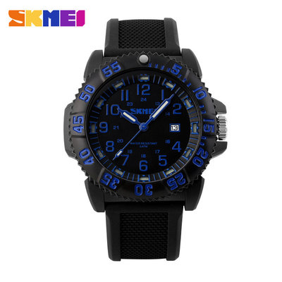 30M Water Resistant Shock Automatic Quartz Watches EL Backlight Calendar Display