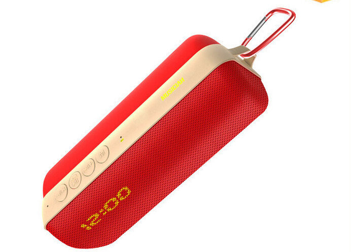 Waterproof Black , Red , Blue Stereo Bluetooth Speakers With Build - in Amplifier Speakers