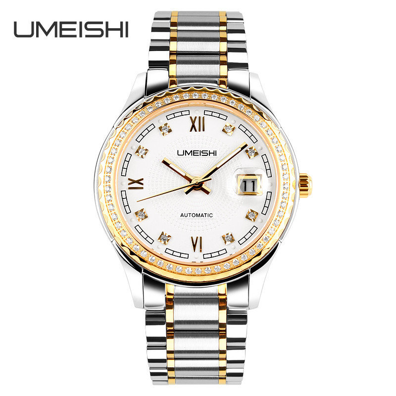 43mm Case Stainless Steel Quartz Watch , 50M Waterproof Hard Glasses Wrist Watch