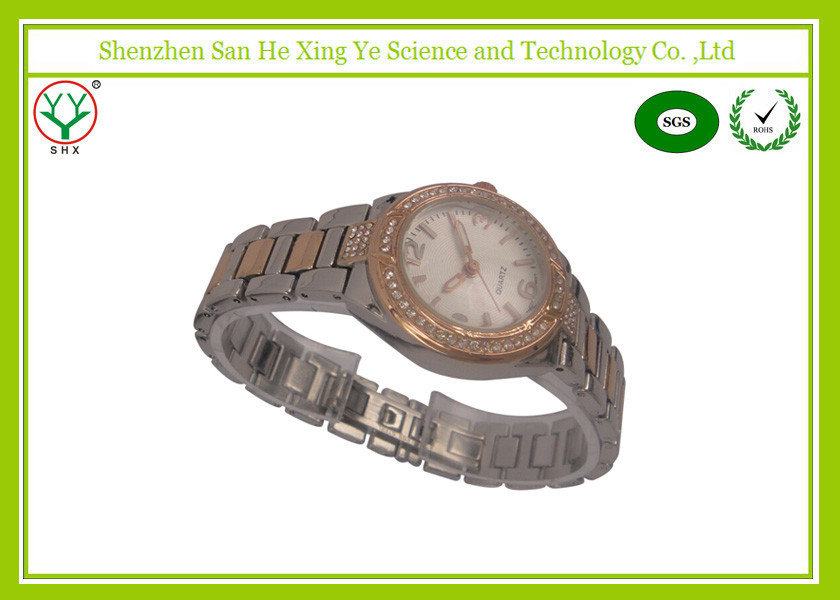 Fashion Silver Japan Movement Quartz Watch , Stainless Steel Wrist Watches