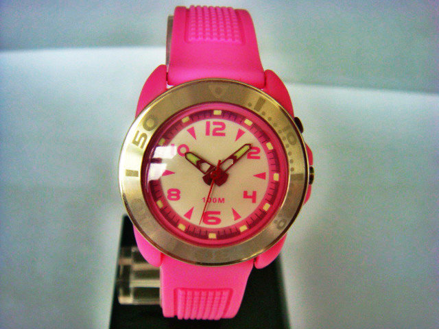 Stainless Steel Quartz Women Analog Watch / 100M Water Resistant Watches