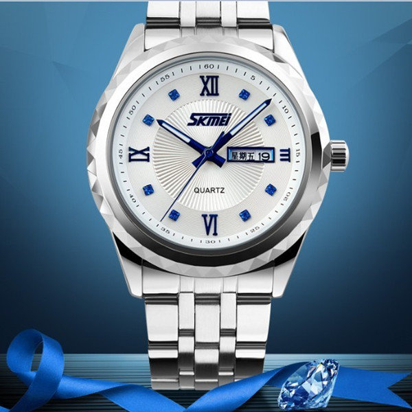 Waterproof Shock Resist Men Analog Quartz Watches with 304  Stainless Steel Strap