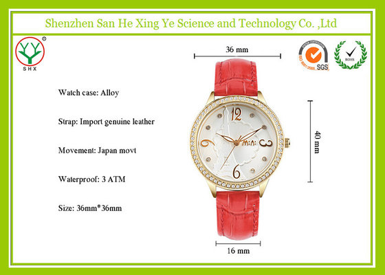 16 MM Ladies Japan Movt Quartz Watch White Face Heart Friendship Strap