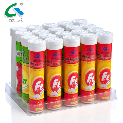 Professional Iron Effervescent Tablets OEM Formulated Vitamin Supplement