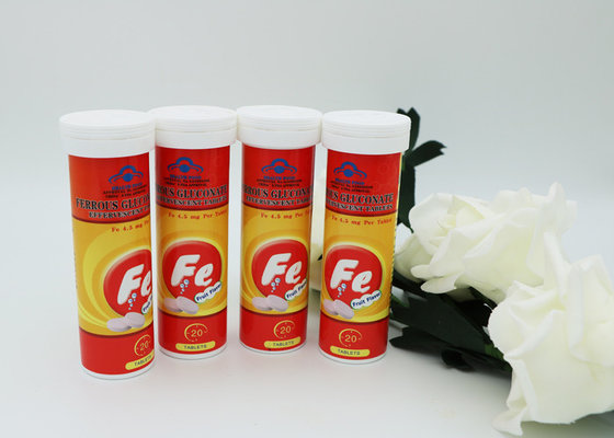 Healthcare Supplement Calcium Fizzy Tablets White Color For Pregnant Women
