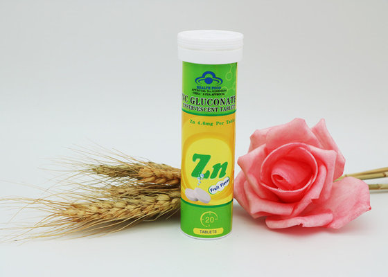 Zinc Gluconate White Effervescent Tablets OEM Formulation With Private Label
