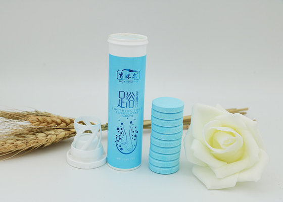 Blue Foot Bath Tablets / Vitamin C Fizzy Tablets With Natural Collagen