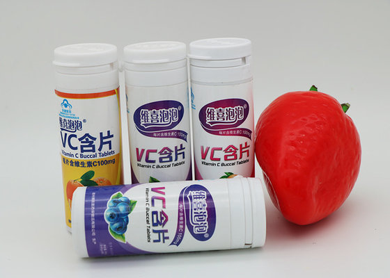 Fruit Flavor Vitamin C Effervescent Tablets Dietary Fiber Supplements