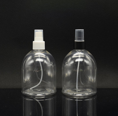 Customized Boston Round Empty Cosmetic Bottles With Mist Sprayer