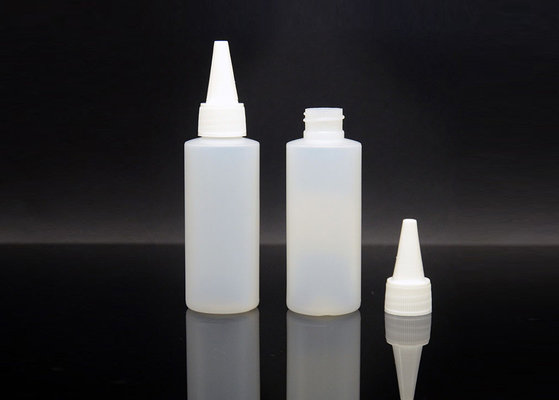 Plastic PE square eye dropper bottles with childproof cap 60ml , 20mm Neck Size